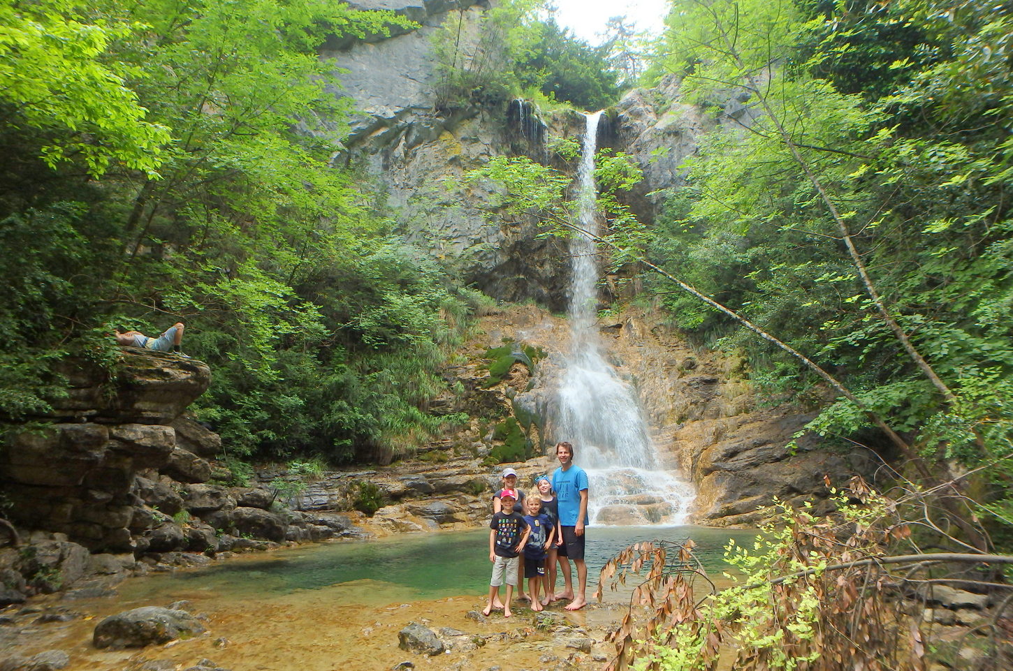Hiking to the "Red waterfall" in Orlias canyon and "Koromilia" location ...